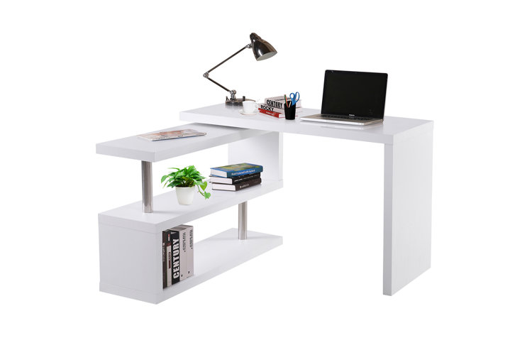 Cyra l shaped desk white store